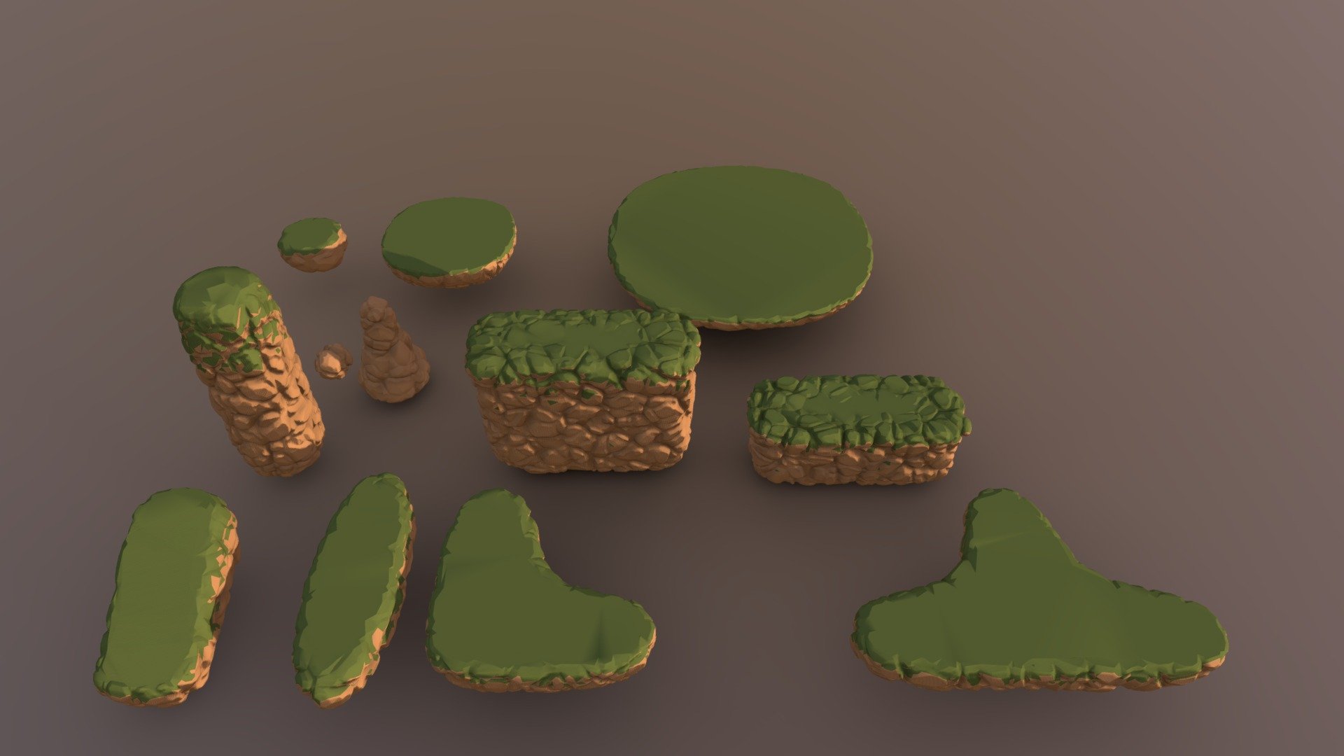 Very Casual Asset Pack of Flying Stone Islands - Download Free 3D model ...