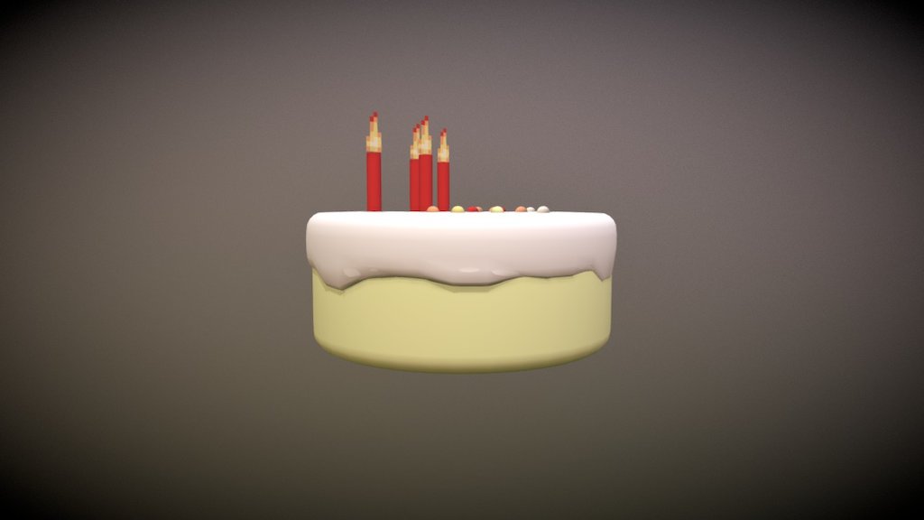 Cake - 3D model by BlenDMinh [cf9b2f8] - Sketchfab