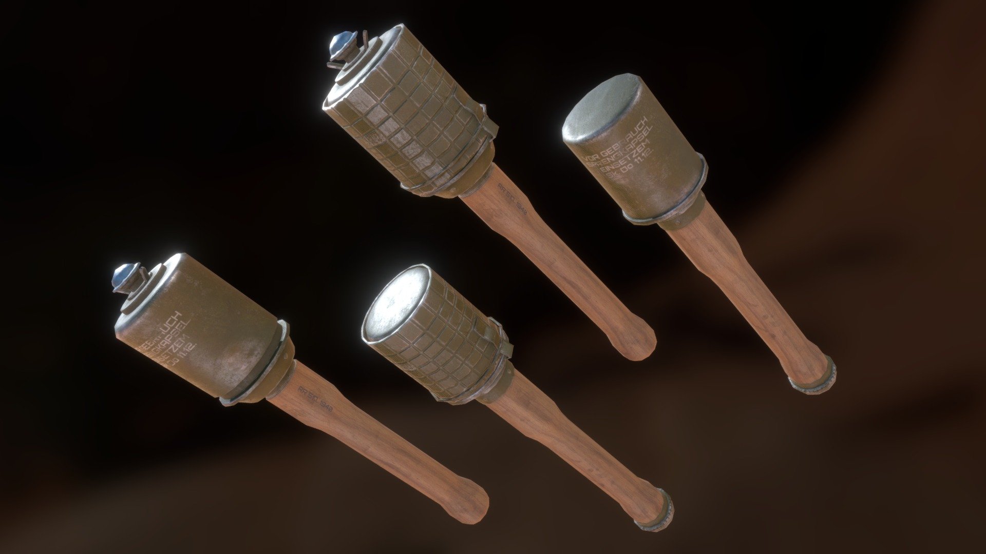 Stielhandgranate 24 - Buy Royalty Free 3D model by Gleg3002 [cf9ba23 ...