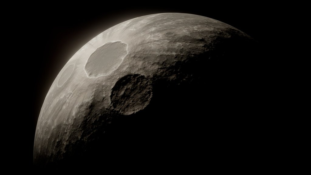 Grey moon - 3D model by Ignishot [cf9bab2] - Sketchfab