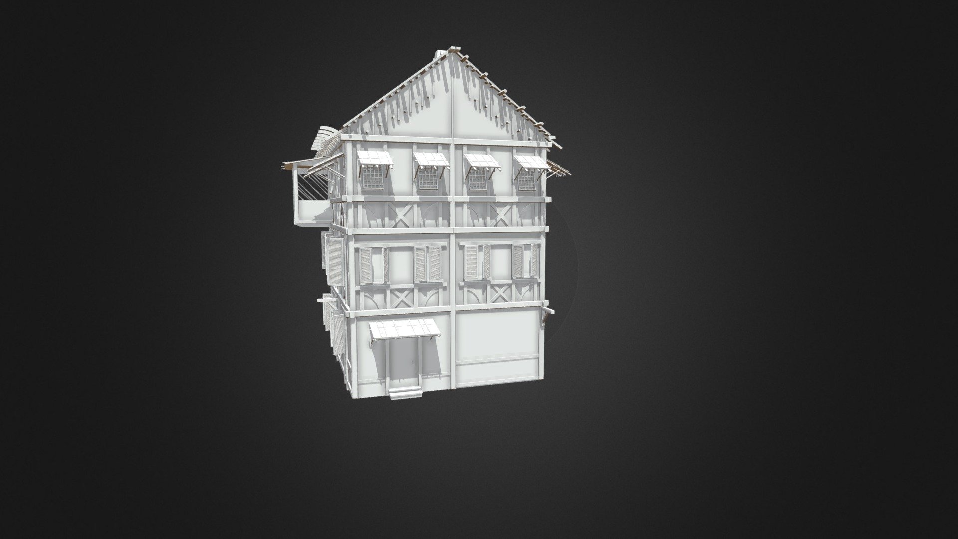 Blocking house - 3D model by sorrow_good [cf9d82b] - Sketchfab