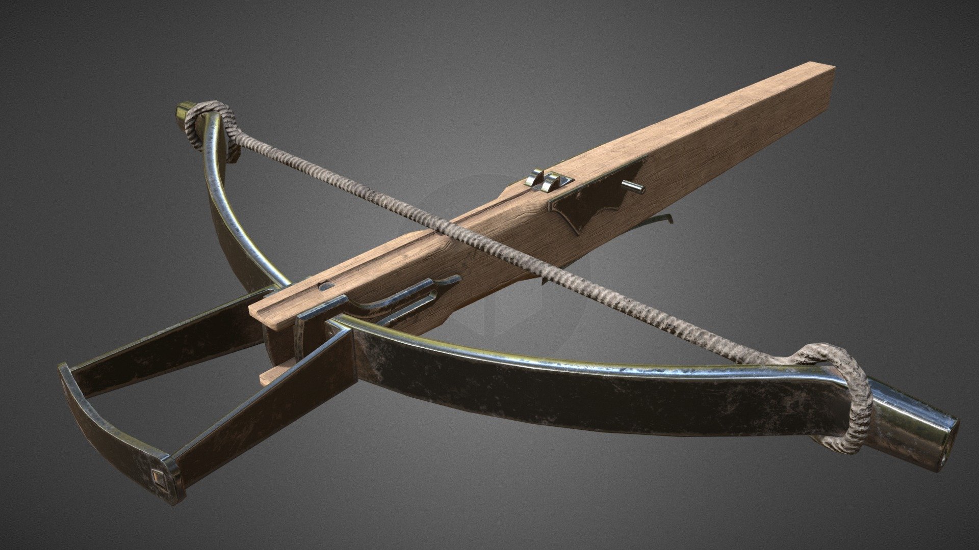 Medieval Crossbow - 3D model by ChaceEllis [cf9dbce] - Sketchfab