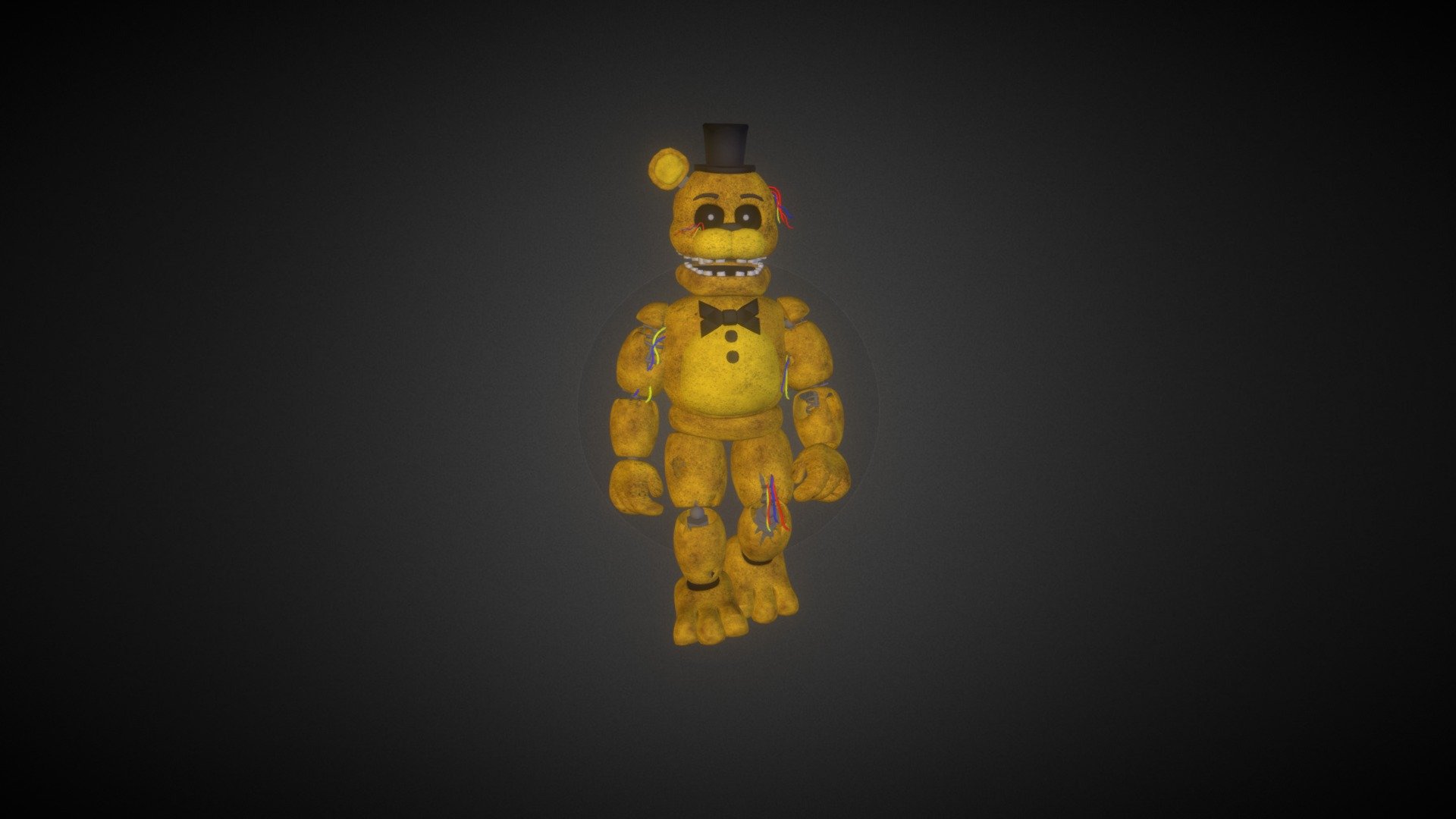 Withered Golden Freddy Walking | Walking Anim - Download Free 3D model ...