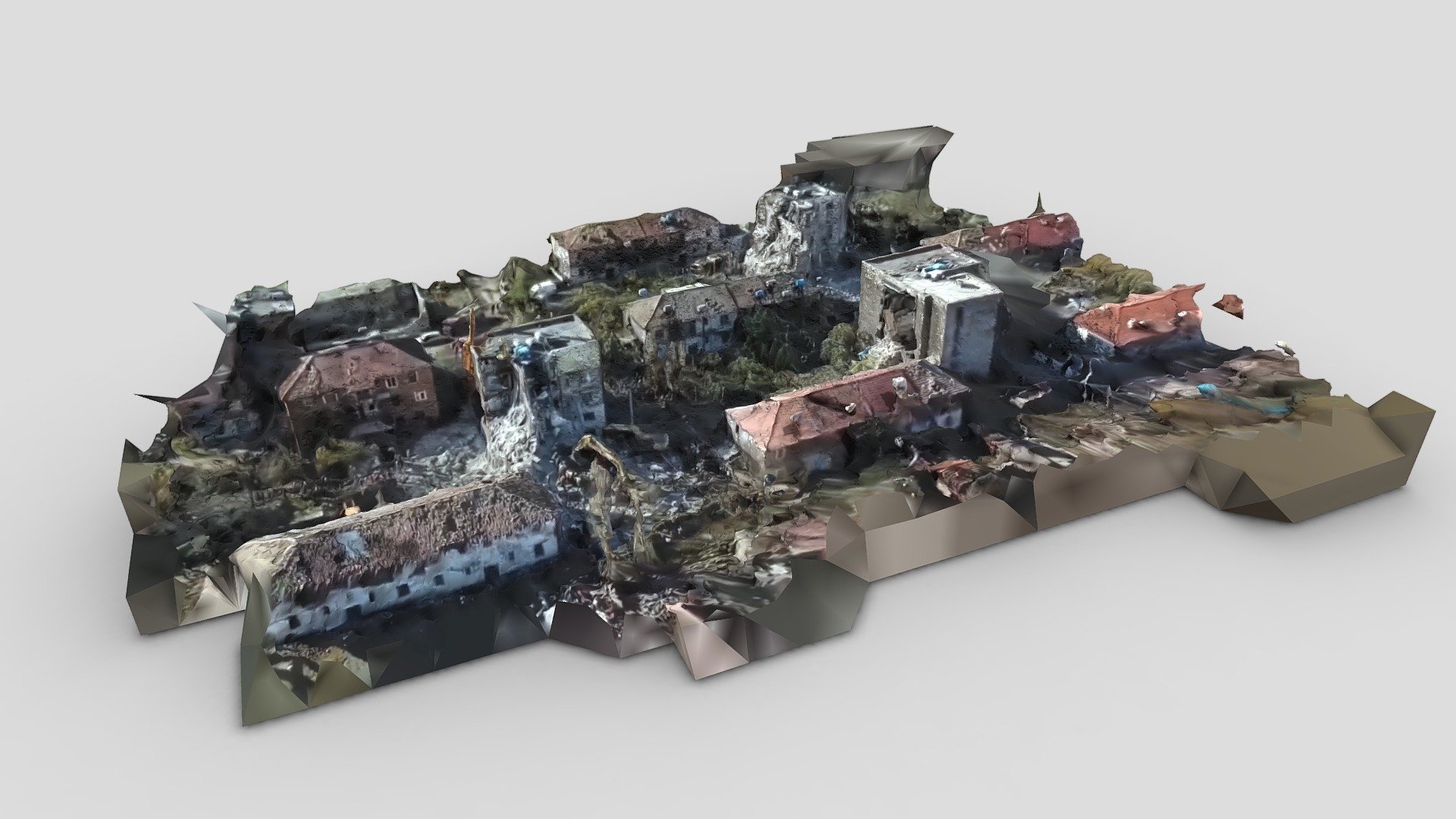 Earthquake in Thumanë, Albania - 3D model by Thomas Flynn ...