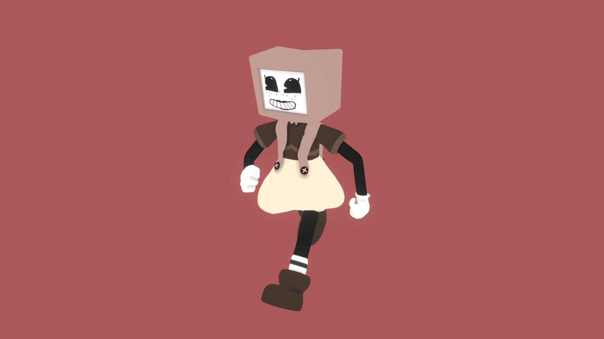Cartoon TV girl [OC] - Download Free 3D model by metalplush [cfa1632 ...