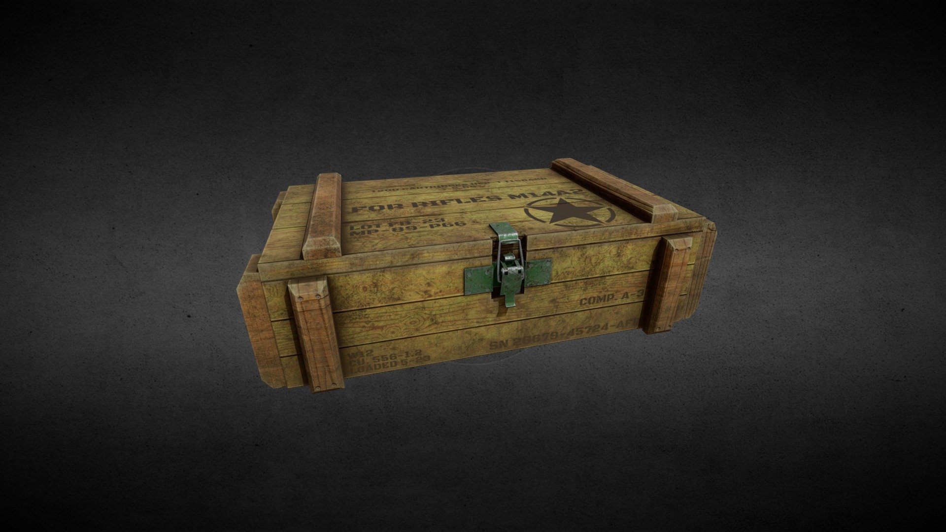 Ammo Crate - Download Free 3D model by Mark Rose (@merose) [cfa21f6 ...