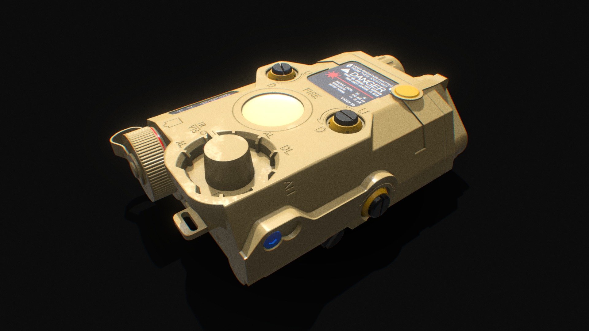 AN/PEQ-15 Low Poly - 3D model by WALDSKI 3D (@waldski) [cfa3e71 ...
