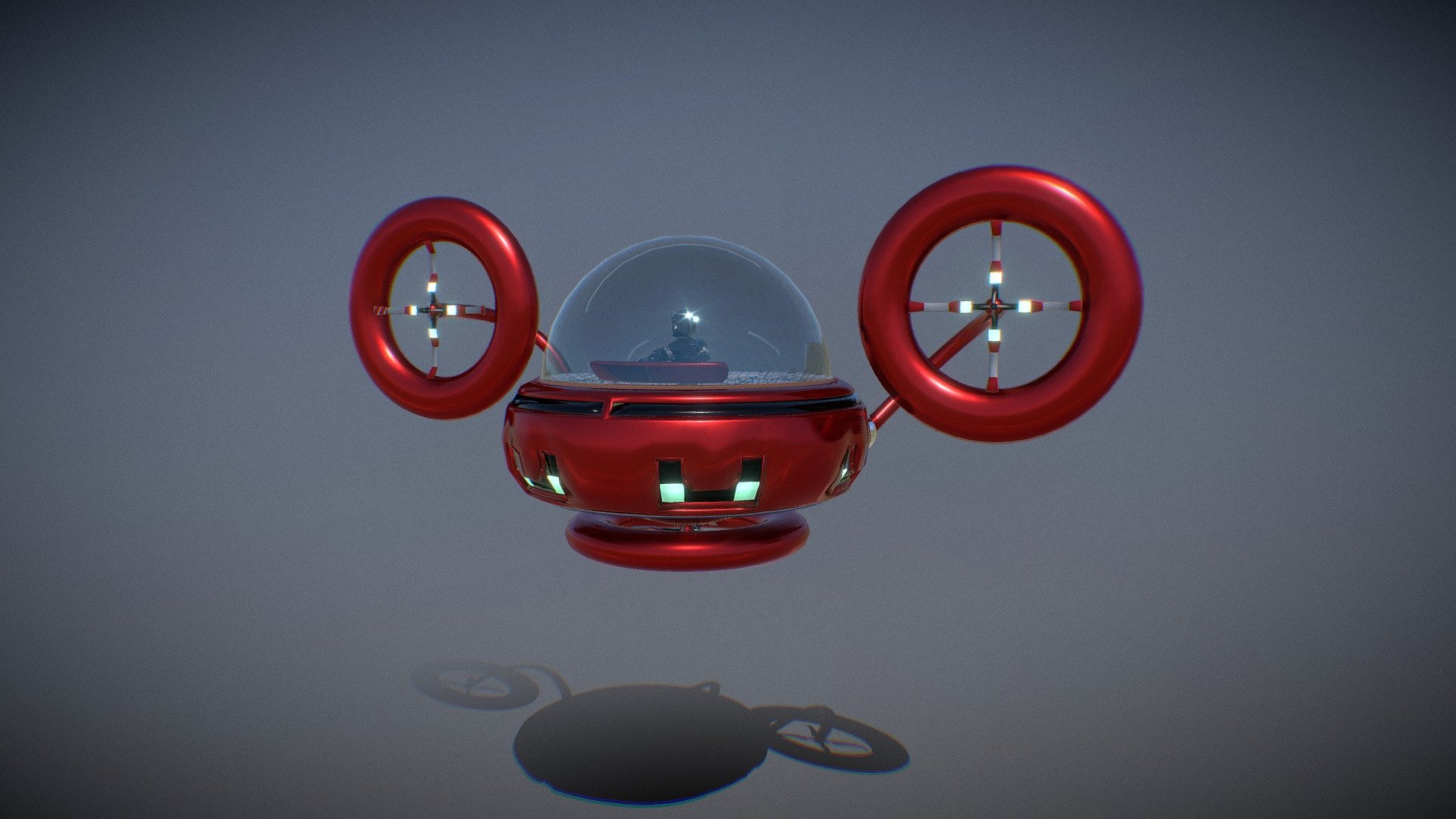 Flying Pod Animated - 3D model by VertaScan [cfa55c0] - Sketchfab