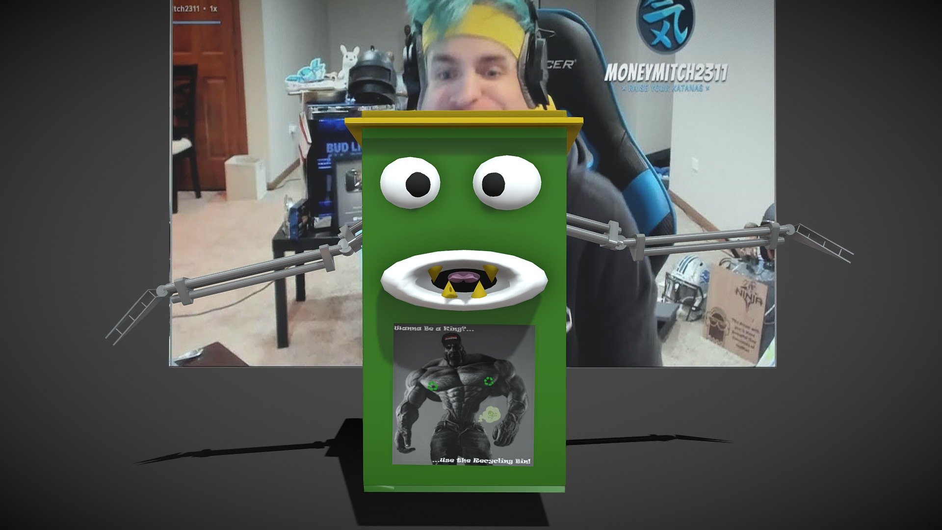 Bin monster - 3D model by jakebolton12 [cfa5c01] - Sketchfab