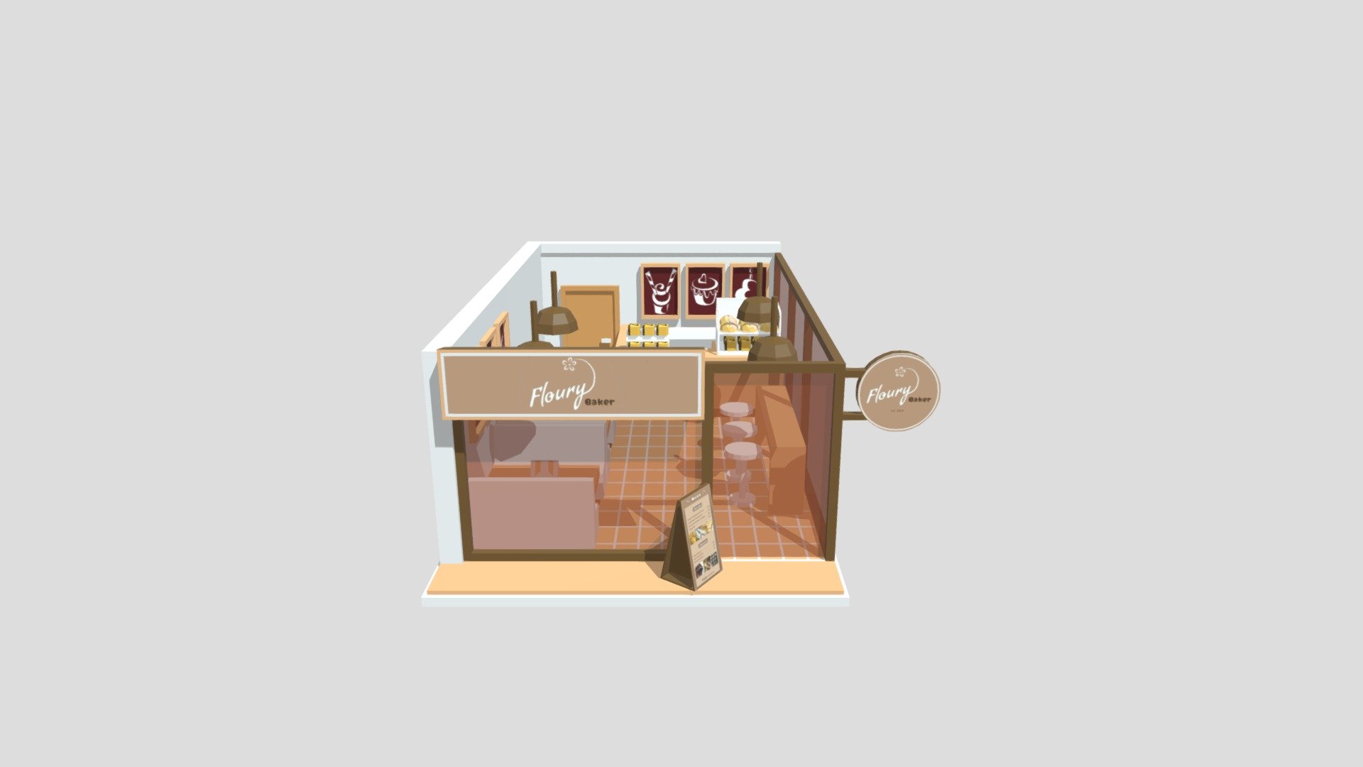 Bakeshop - 3D model by Cricetiday [cfa5d90] - Sketchfab