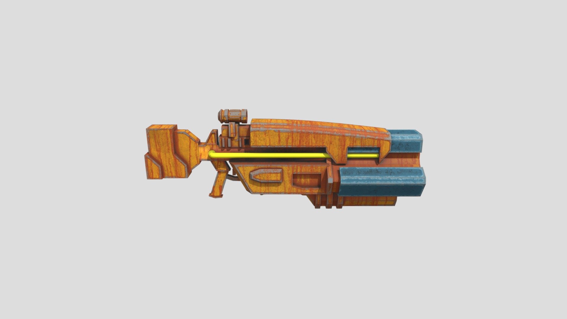 Rusted Sci-fi Gun - Download Free 3D model by RLovegrove [cfa7424 ...