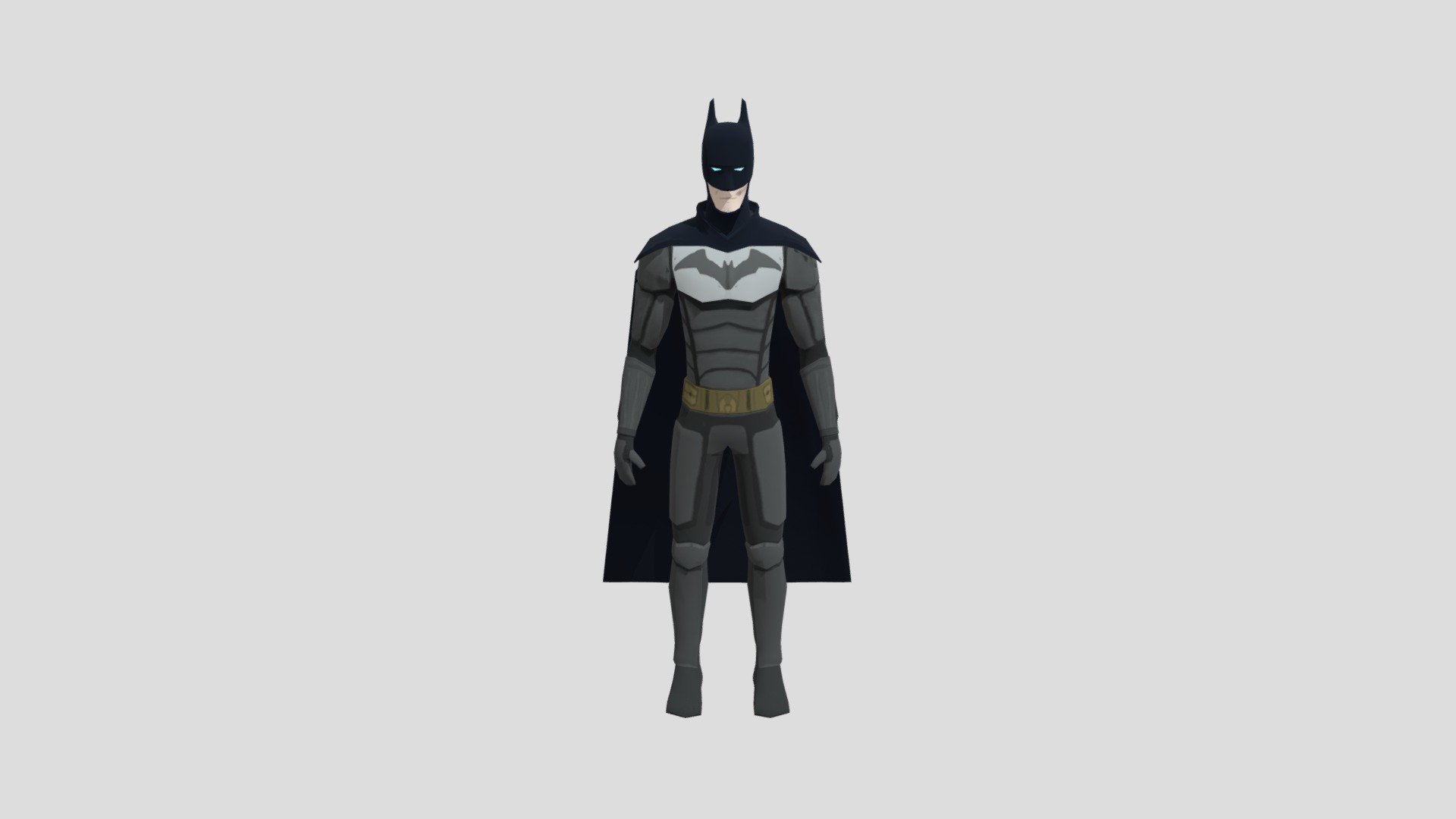 Low Poly Batman 3d Model By Lukethomas [cfa7a19] Sketchfab