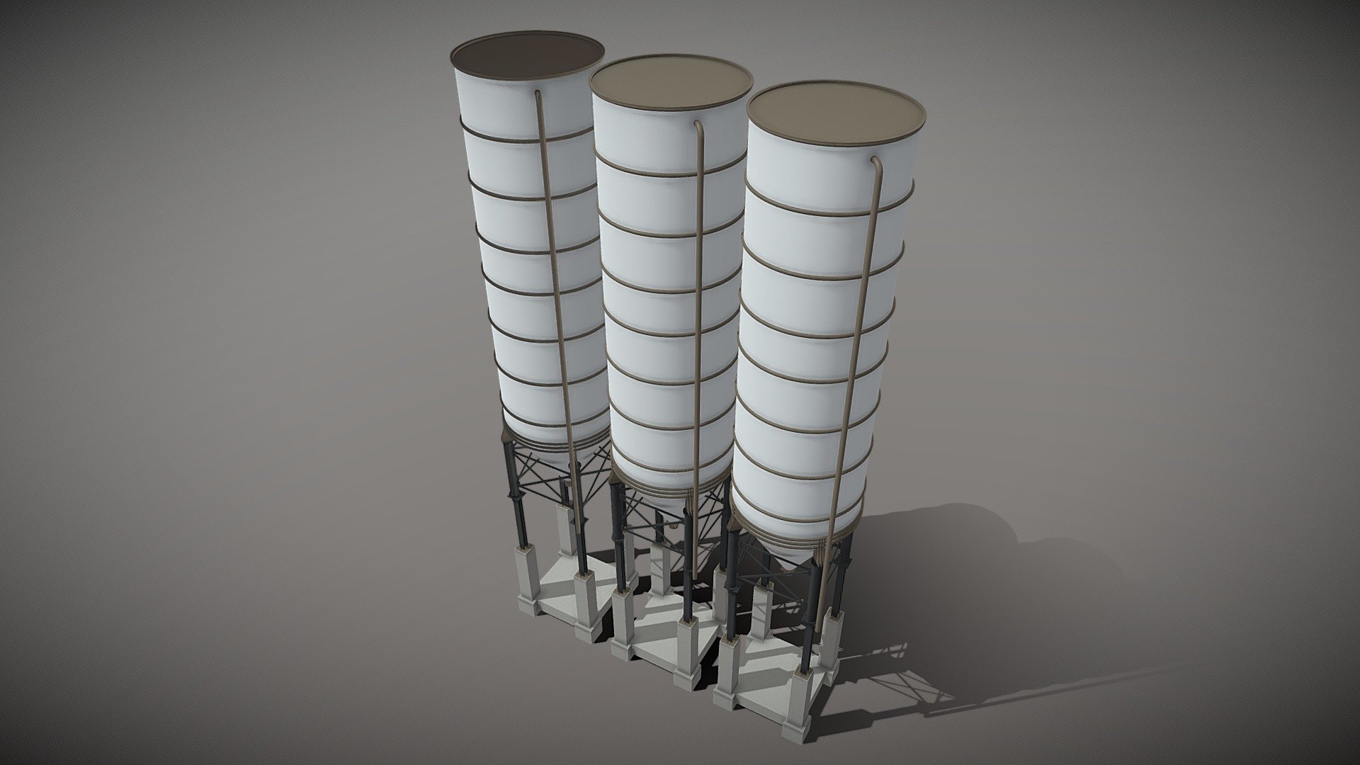 Industrial silo 22 - Buy Royalty Free 3D model by Jinda (@jindaarch ...