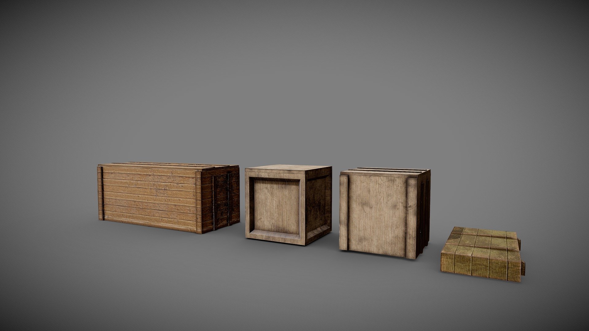 Wooden Boxes - Buy Royalty Free 3D model by Sets & Kits (@Setsandkits) [cfb21ac] - Sketchfab Store