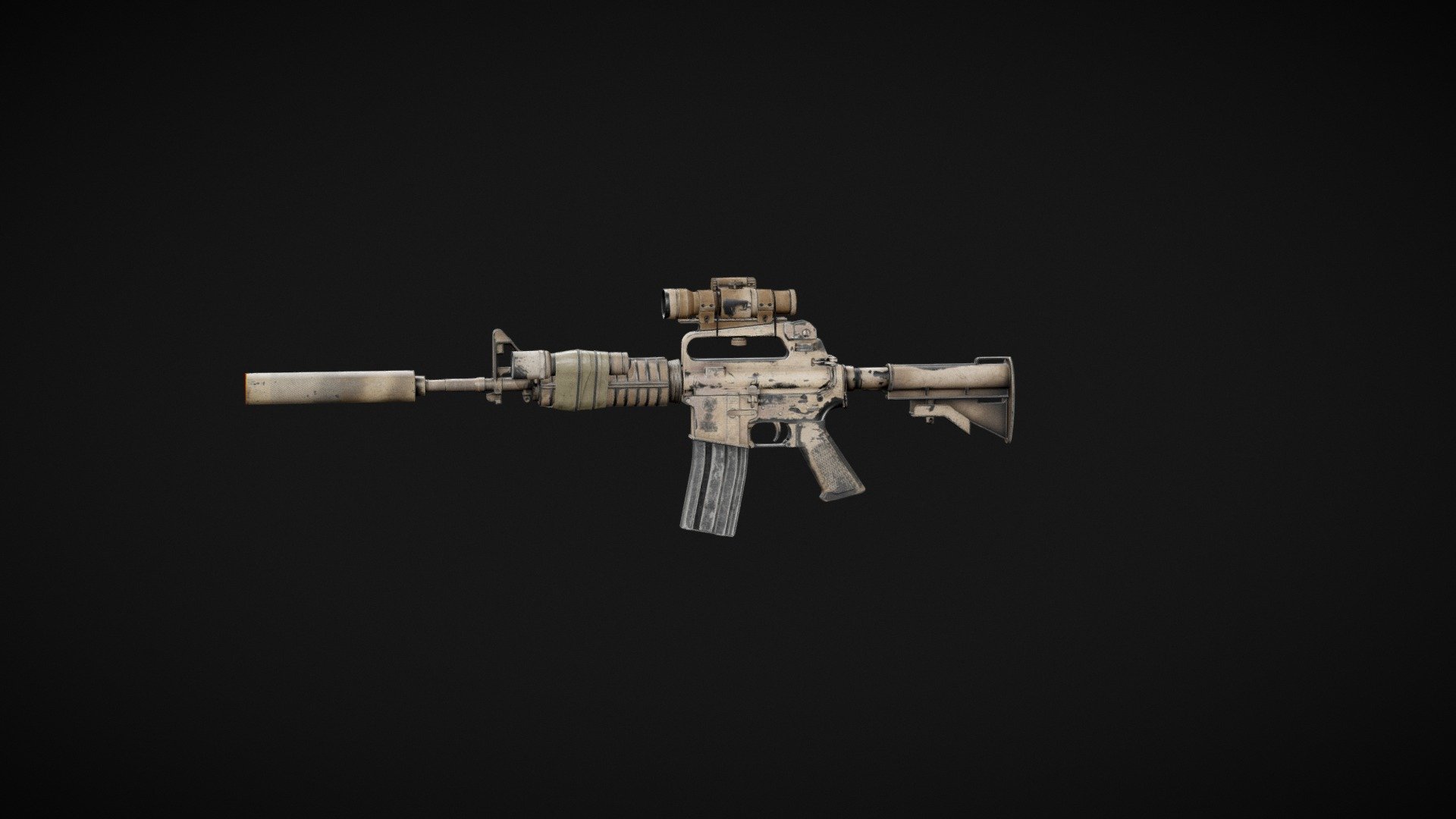 M16A2 Gordon Carbine/The Delta - 3D model by MirrorChaos [cfb259c ...
