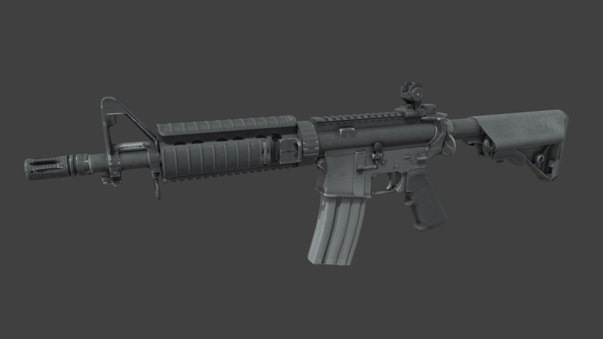 Rifle M4a4 Weapon Model Cs2 Download Free 3d Model By Gettan