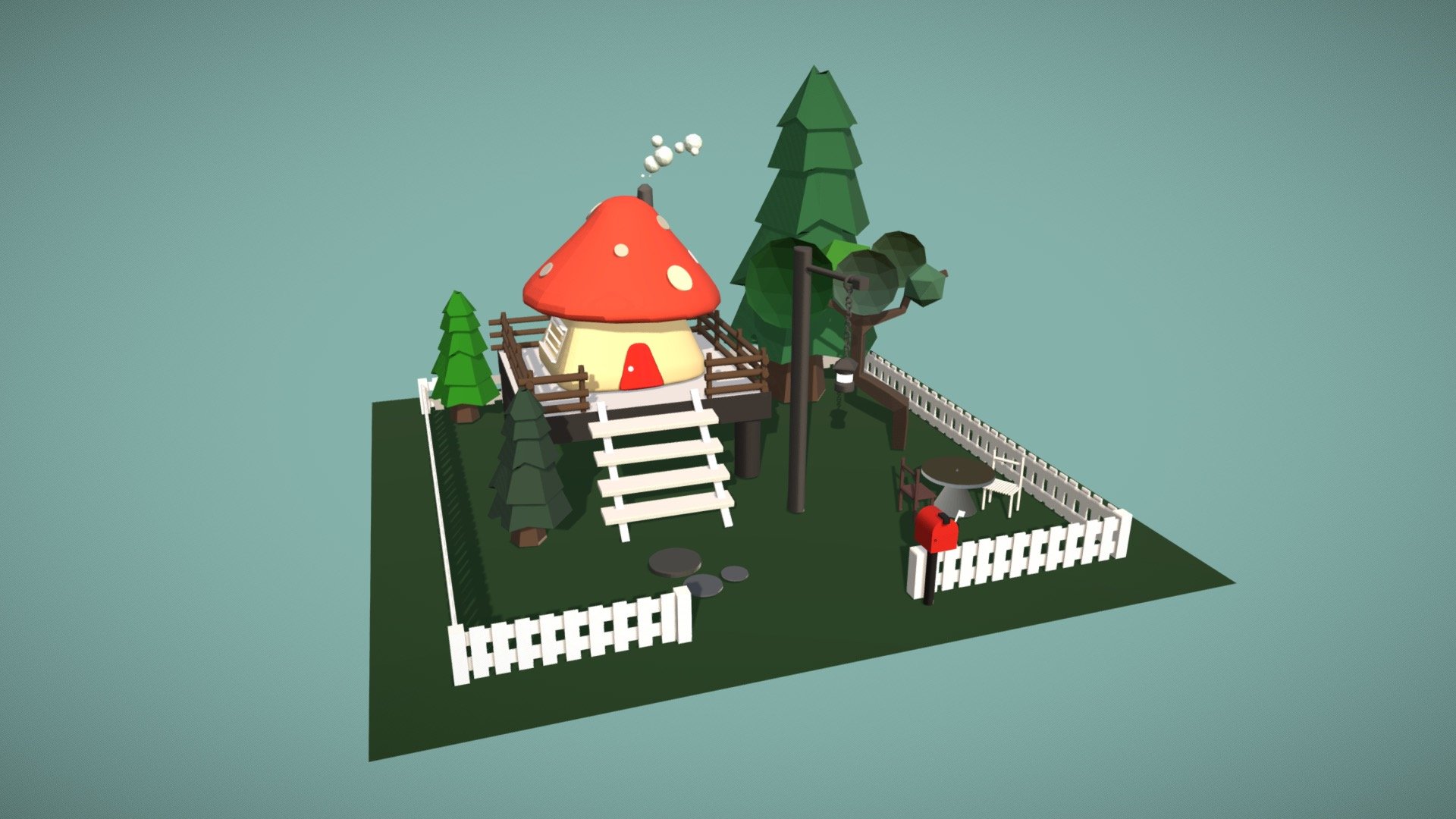 Mushroom House Blend - Download Free 3D model by meythawee.nu [cfb8025 ...