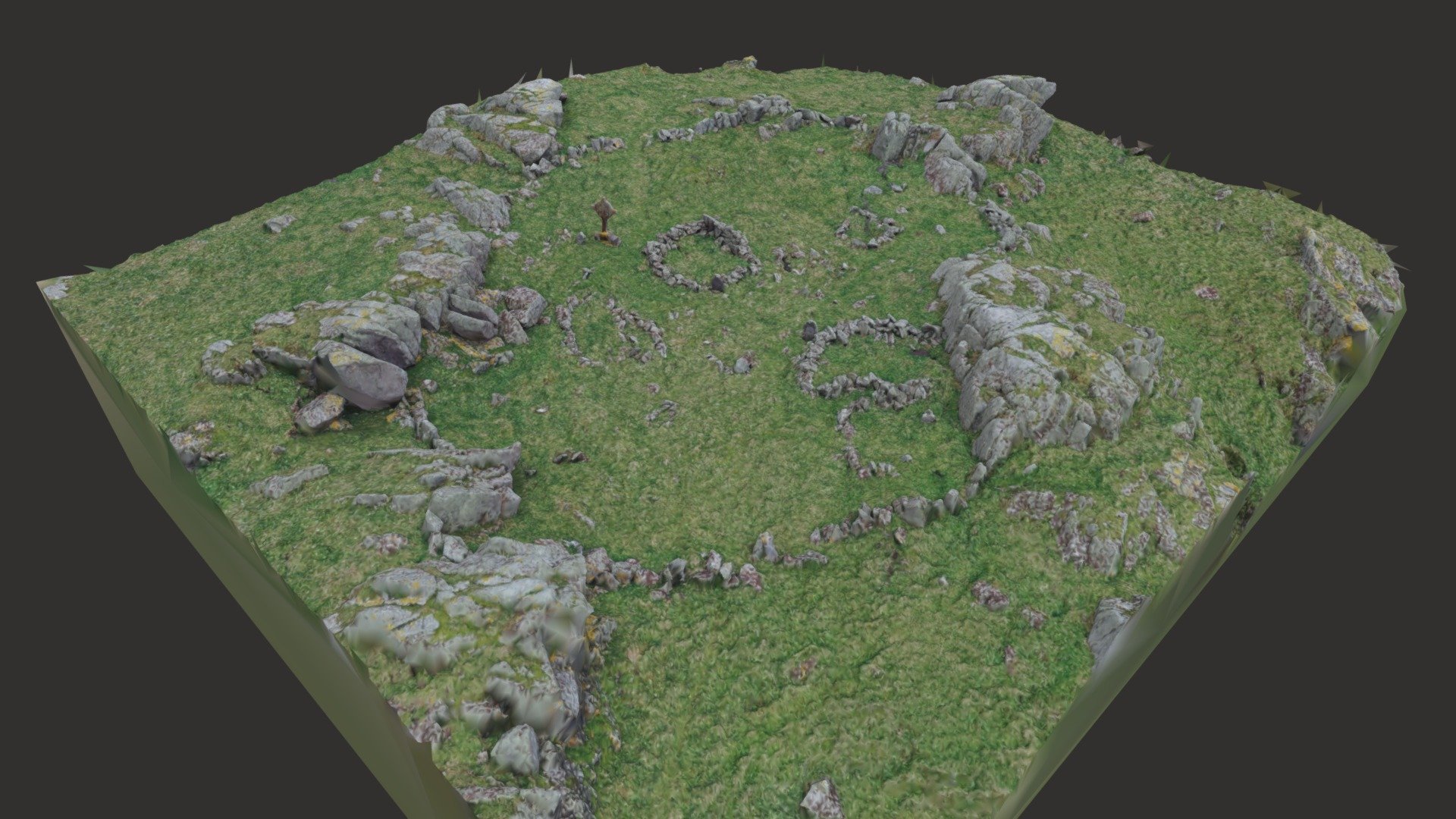 Inishtrahull Graveyard - 3D model by 1manscan [cfb9f45] - Sketchfab