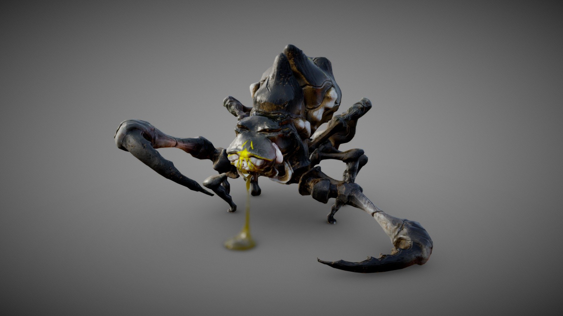 Alien Insectoid Creature with Toxic Drool - Buy Royalty Free 3D model ...