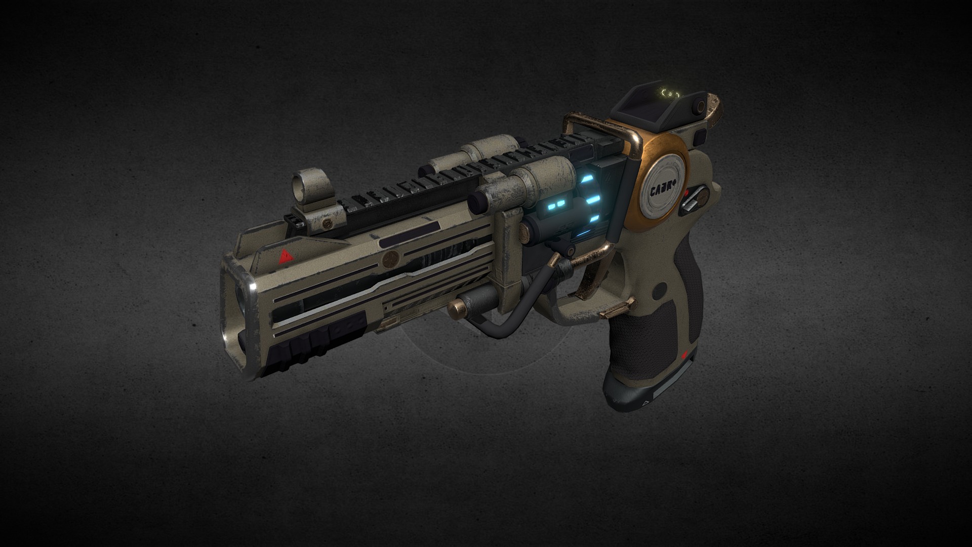 SCARAB Hand Cannon - 3D model by Steve (@sxc4161) [cfbcfdf] - Sketchfab