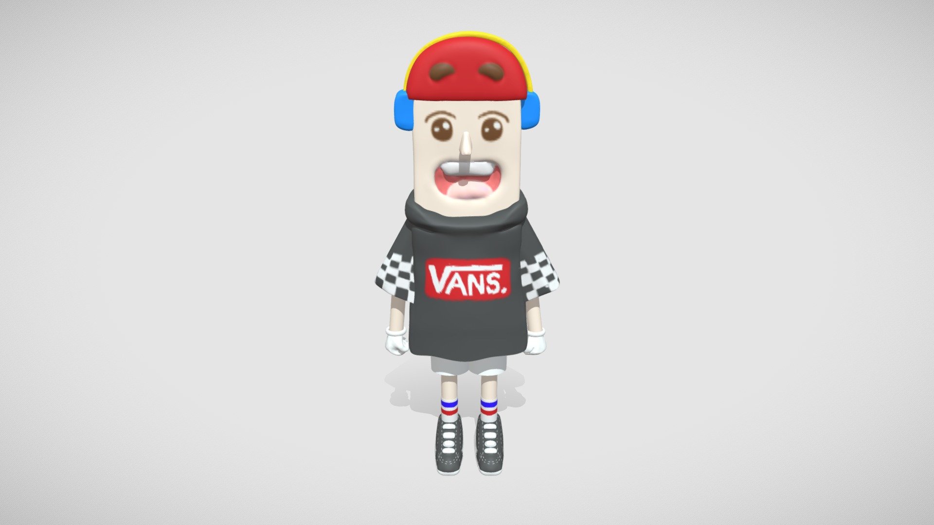 vans mascot - 3D model by suparus.temc [cfbec49] - Sketchfab