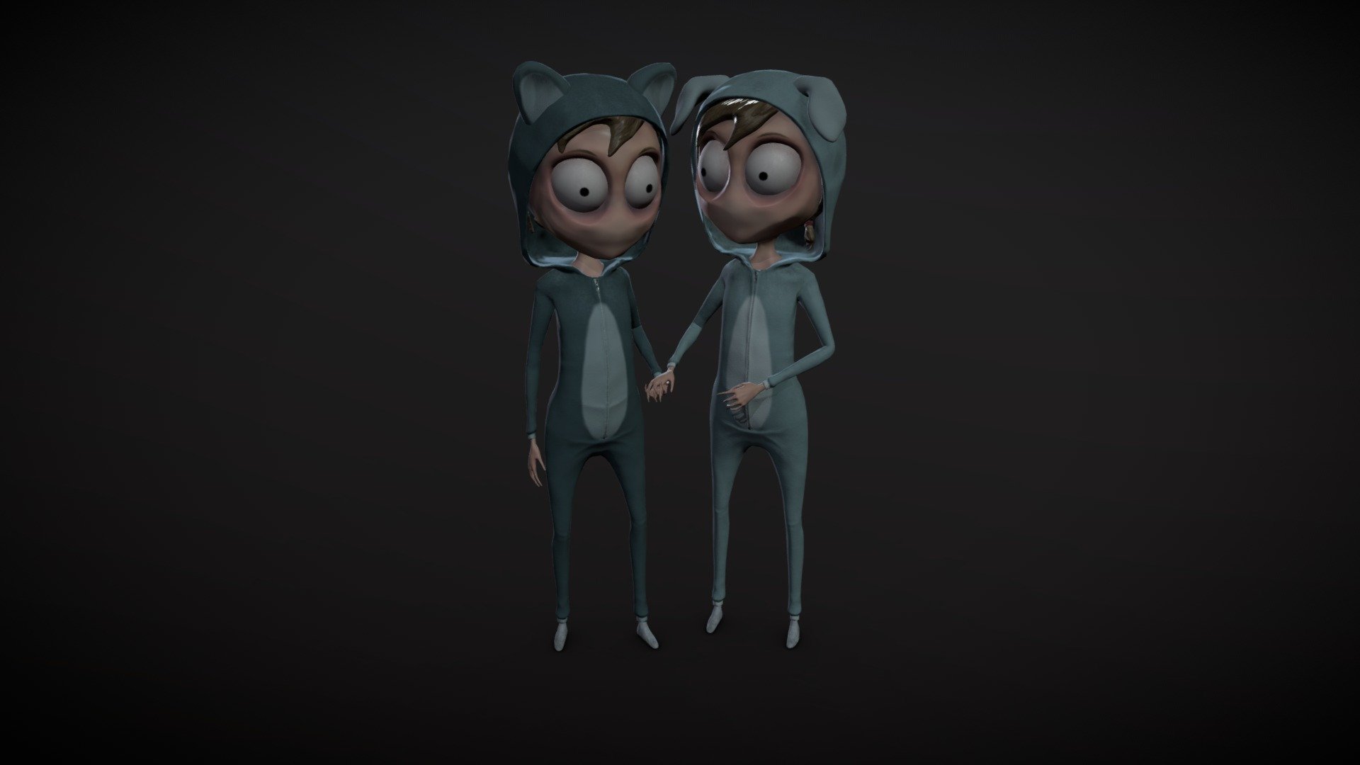 The Twins - 3D model by Aixana [cfc1281] - Sketchfab