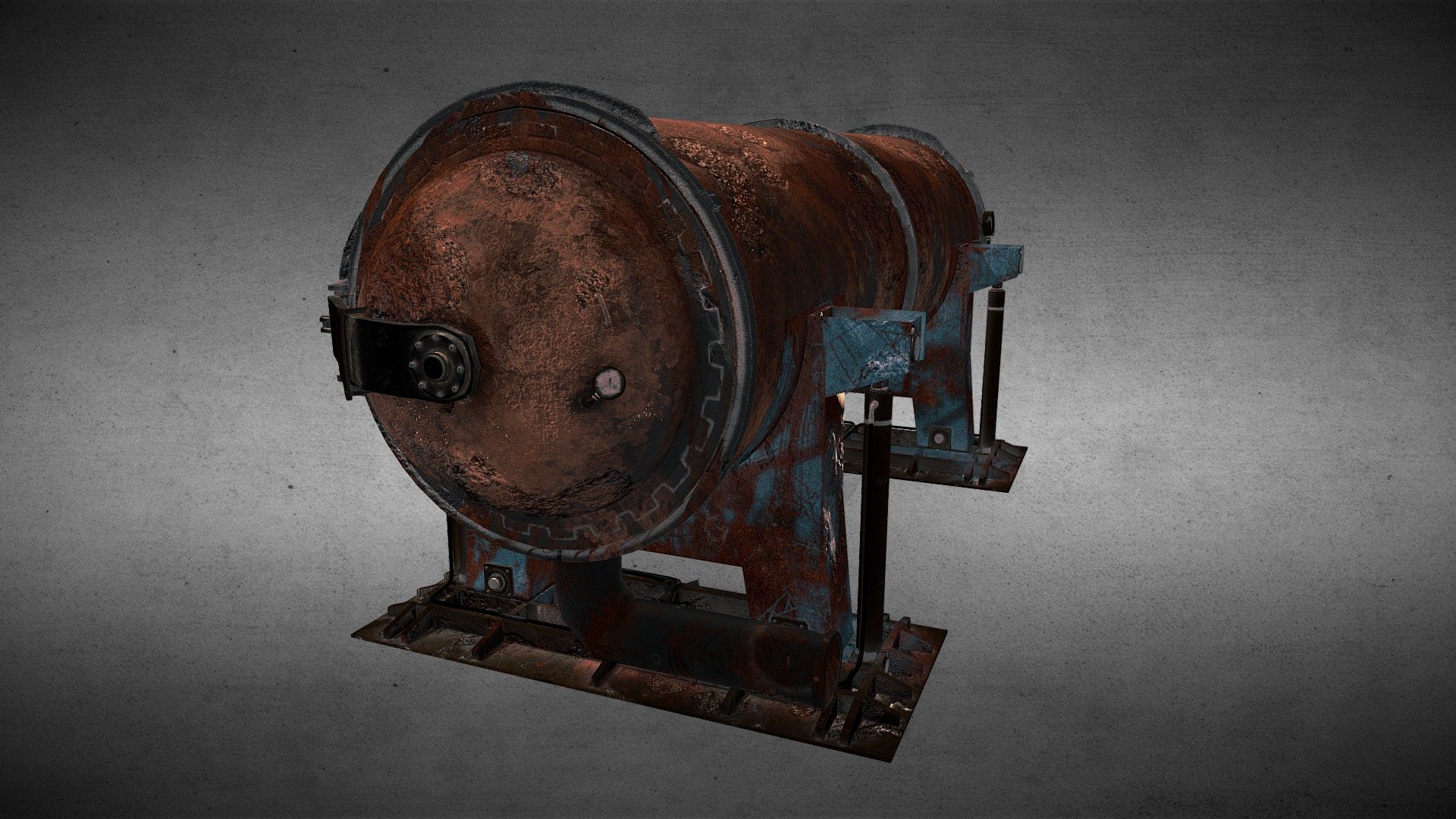 Rusted Industrial Water Tank - Download Free 3D model by Arghanion's ...