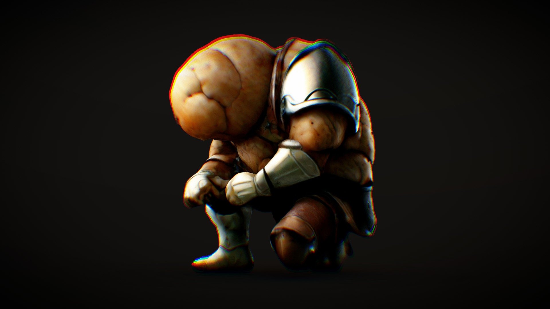 Potato Warrior mourning for his fallen comrades - Download Free 3D ...