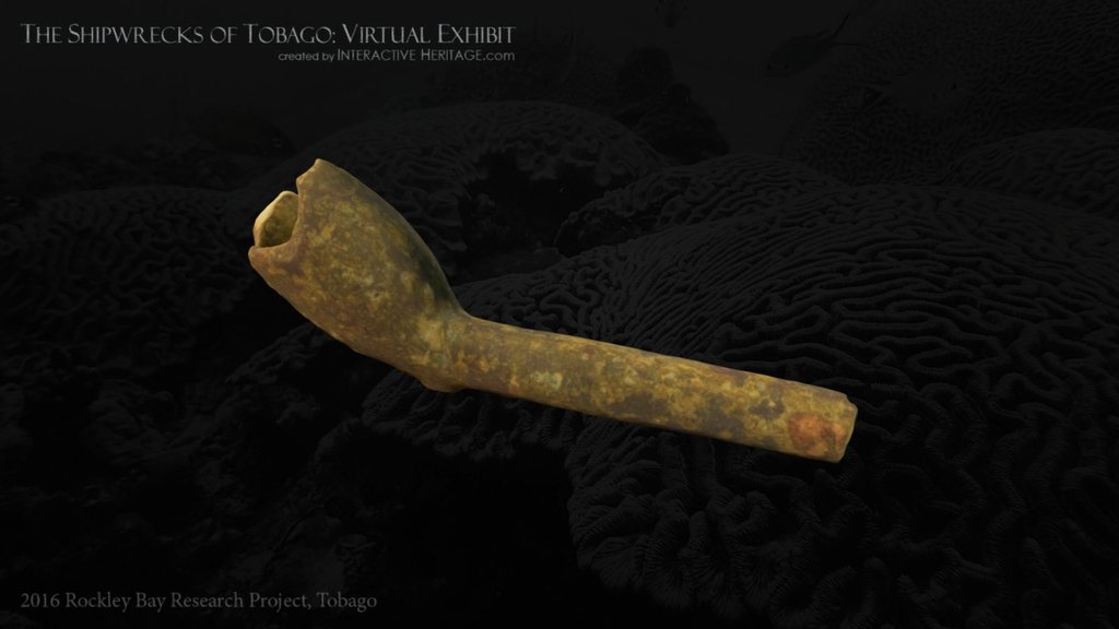 Tobago - 17th c Dutch Smoking Pipe (CAT 179) - 3D model by ...