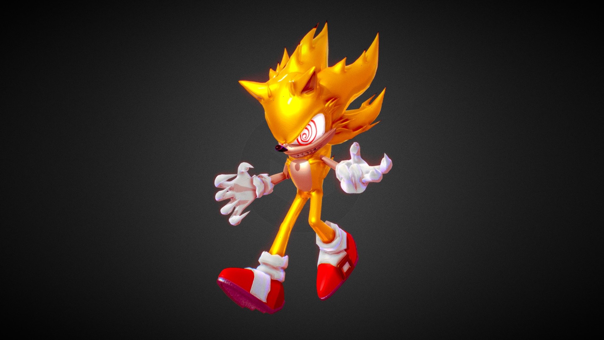 Fleetway Sonic - 3D model by Erenikol (@x123eren123x) [cfcb7b4] - Sketchfab