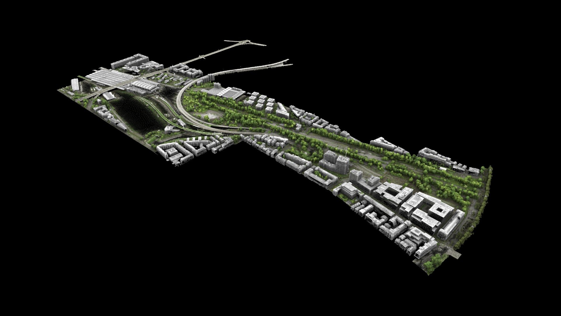 Zurich Central Park (design proposal) - 3D model by Philipp Urech ...