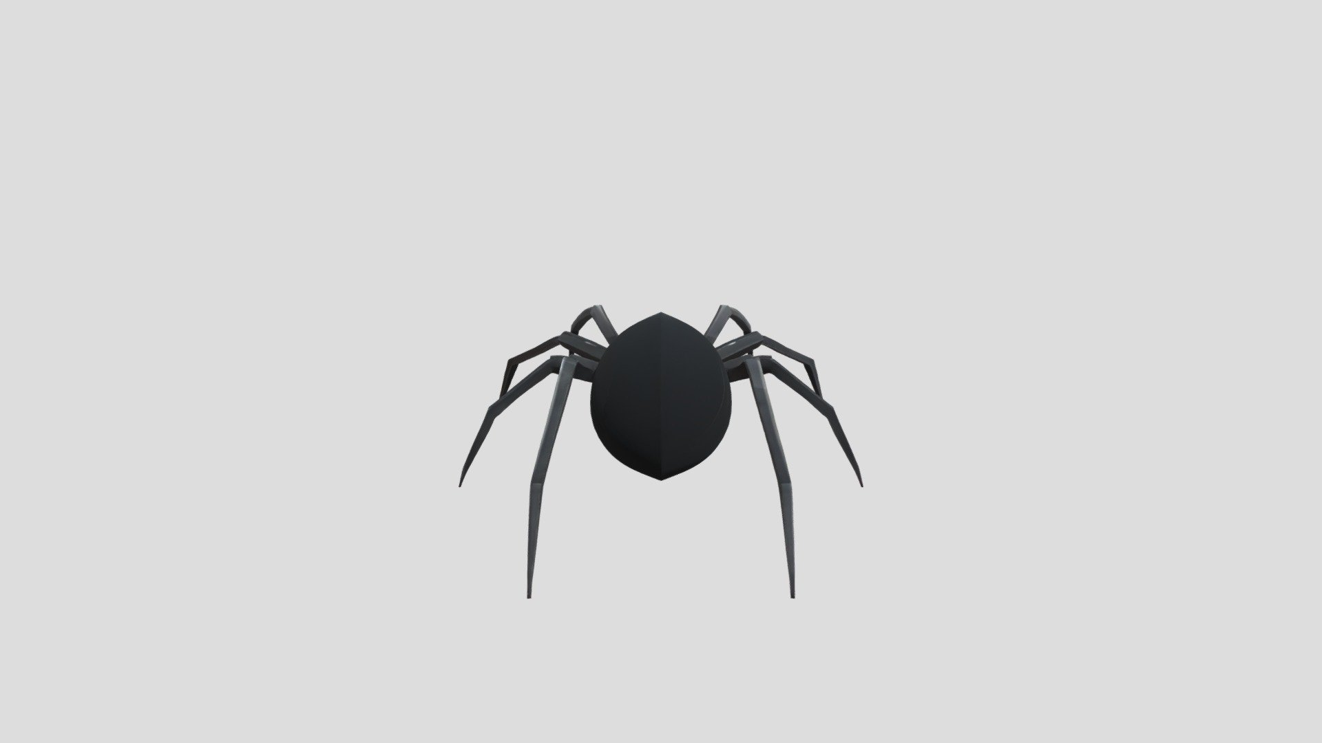 realistic black spider - 3D model by pentakillmordkaiser [cfccdb2 ...