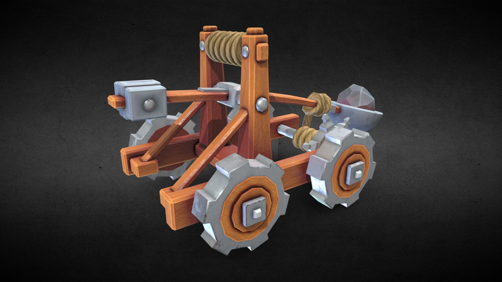Stylized Catapult Game Asset - Download Free 3D model by nico_hartl ...