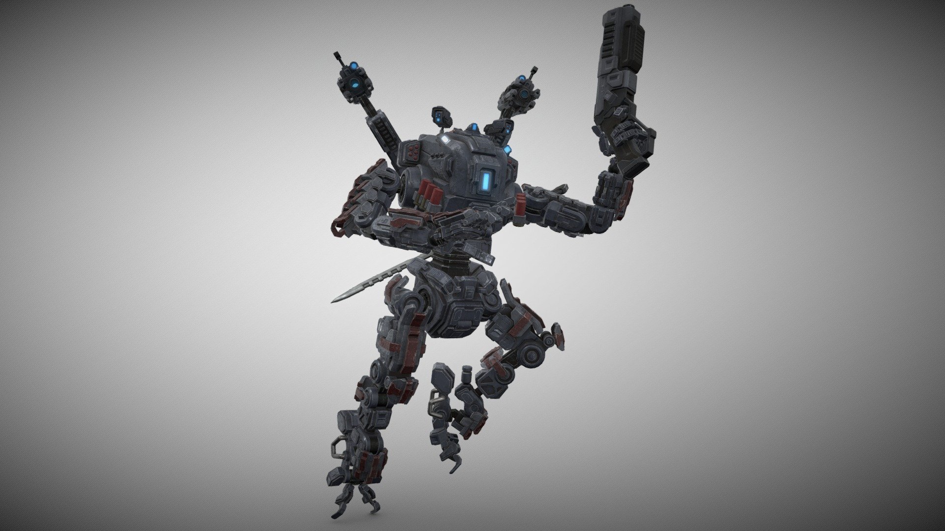 Mecha - 3D model by Andrey Ludens (@nomac666555) [cfcd532] - Sketchfab