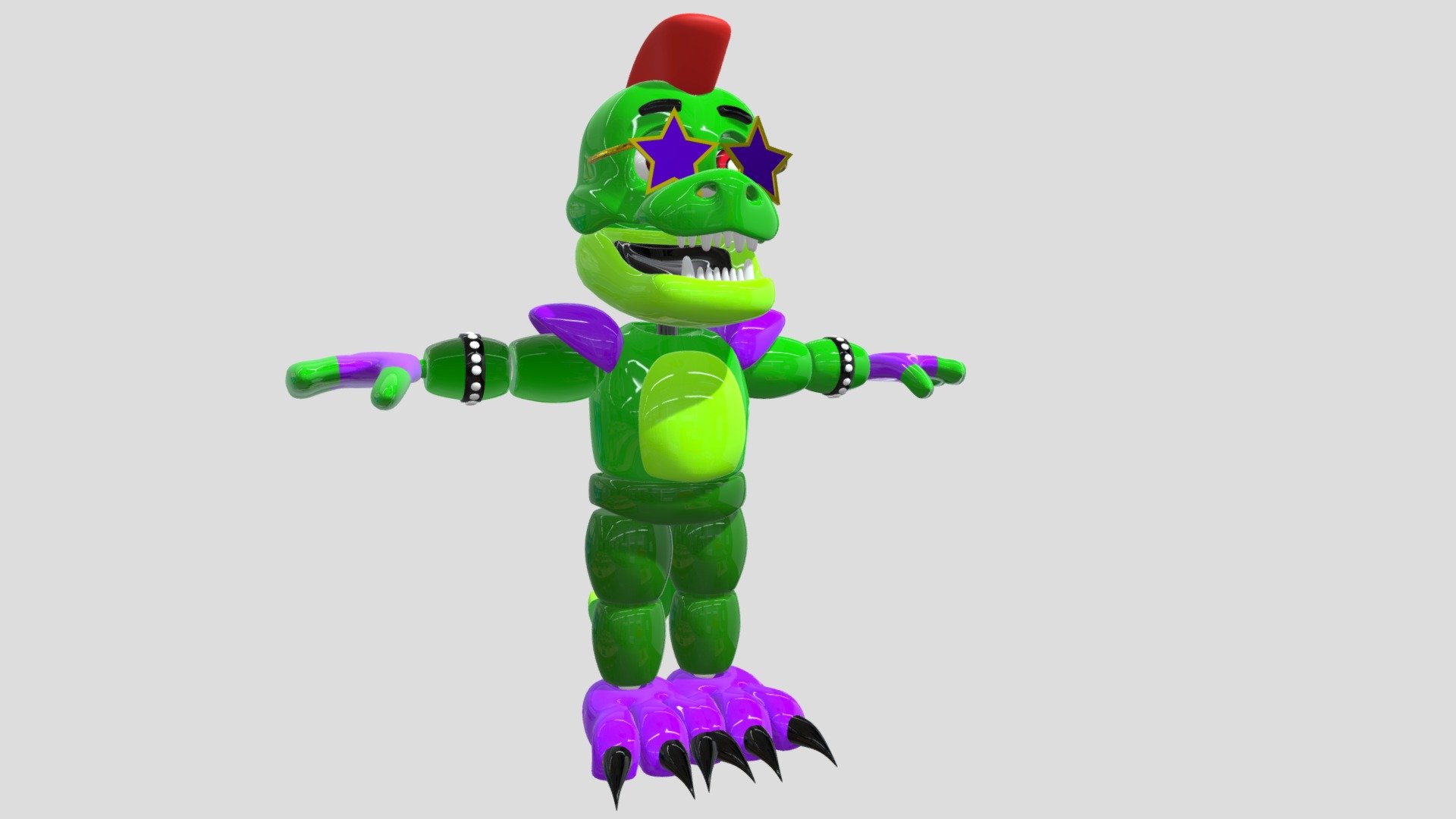 Adventure Montgomery Gator (Artist demention) - Download Free 3D model ...