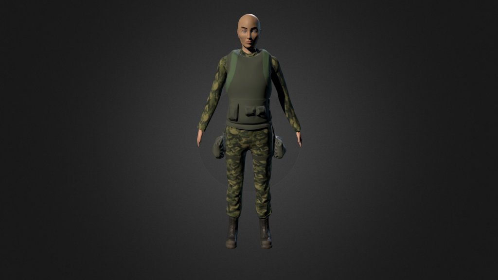 Soldier Character - 3D model by Krissy Harling (@kharling) [cfd2a13 ...