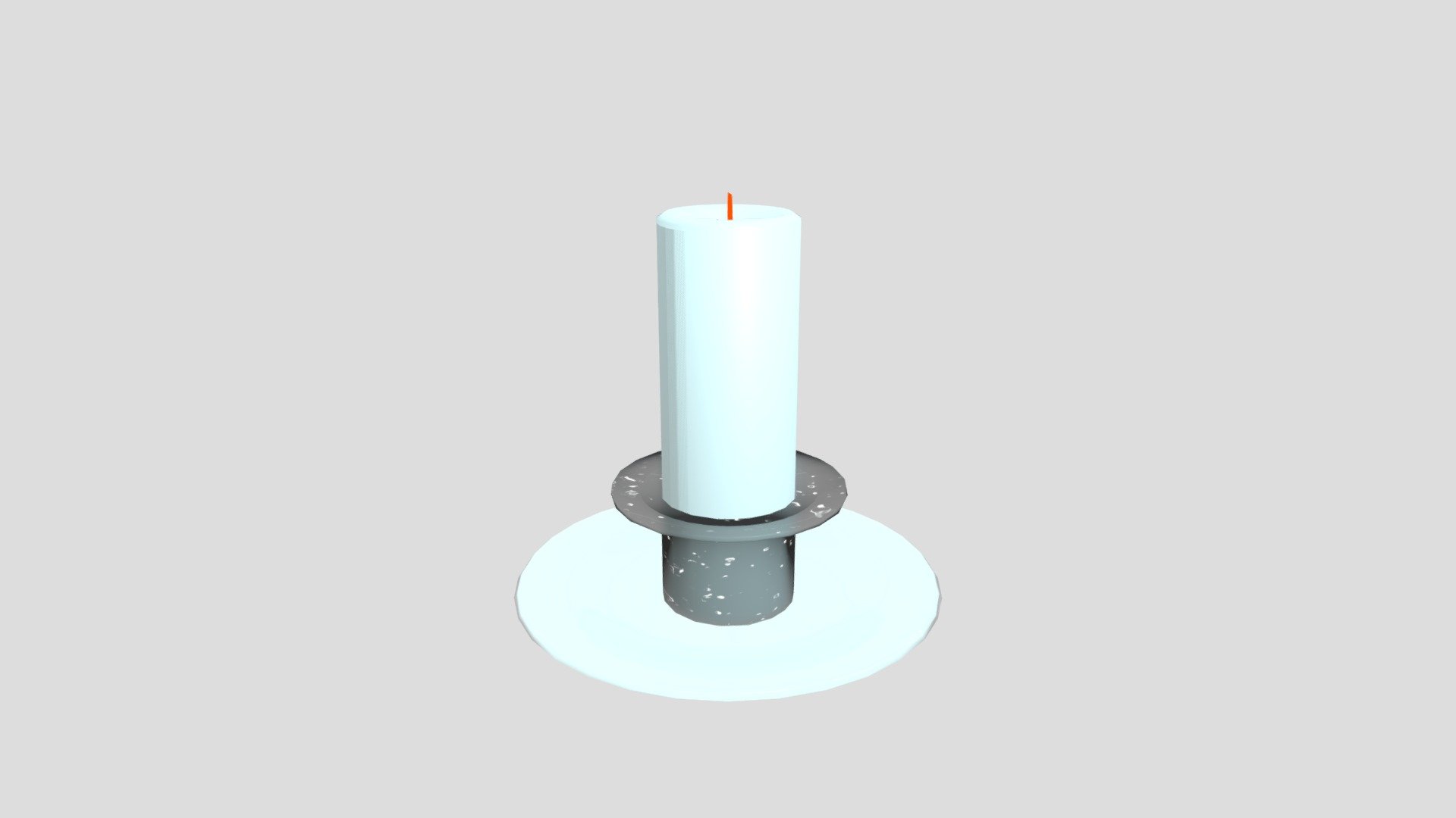 Handheld candle - 3D model by TrojanIIV [cfd6579] - Sketchfab