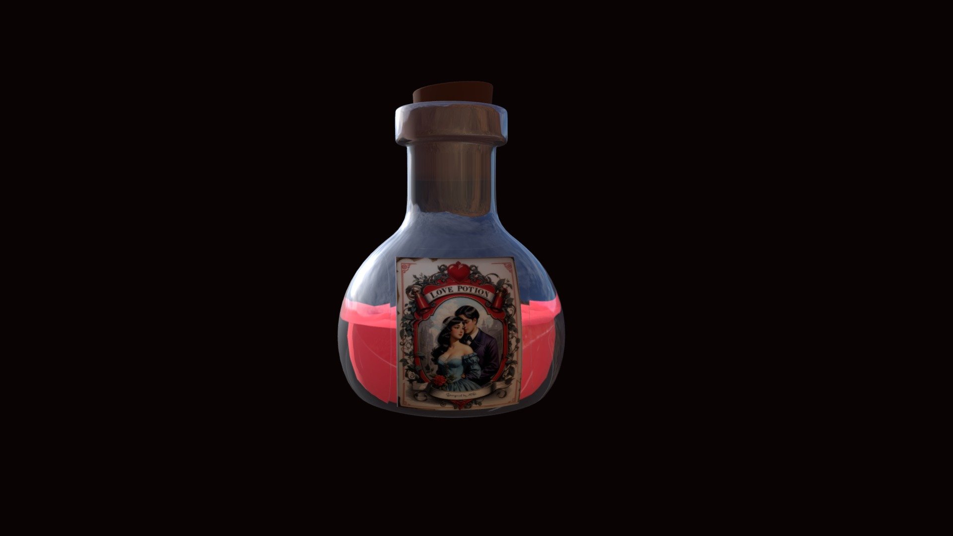 Love Potion 3D Model - Download Free 3D model by Batou (@batou87) [cfd8920] - Sketchfab