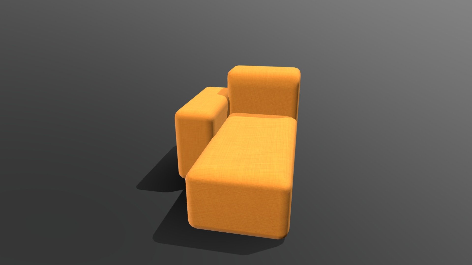 Minimal Left Facing Chaise - 3D model by StephanieMusic [cfdef68 ...