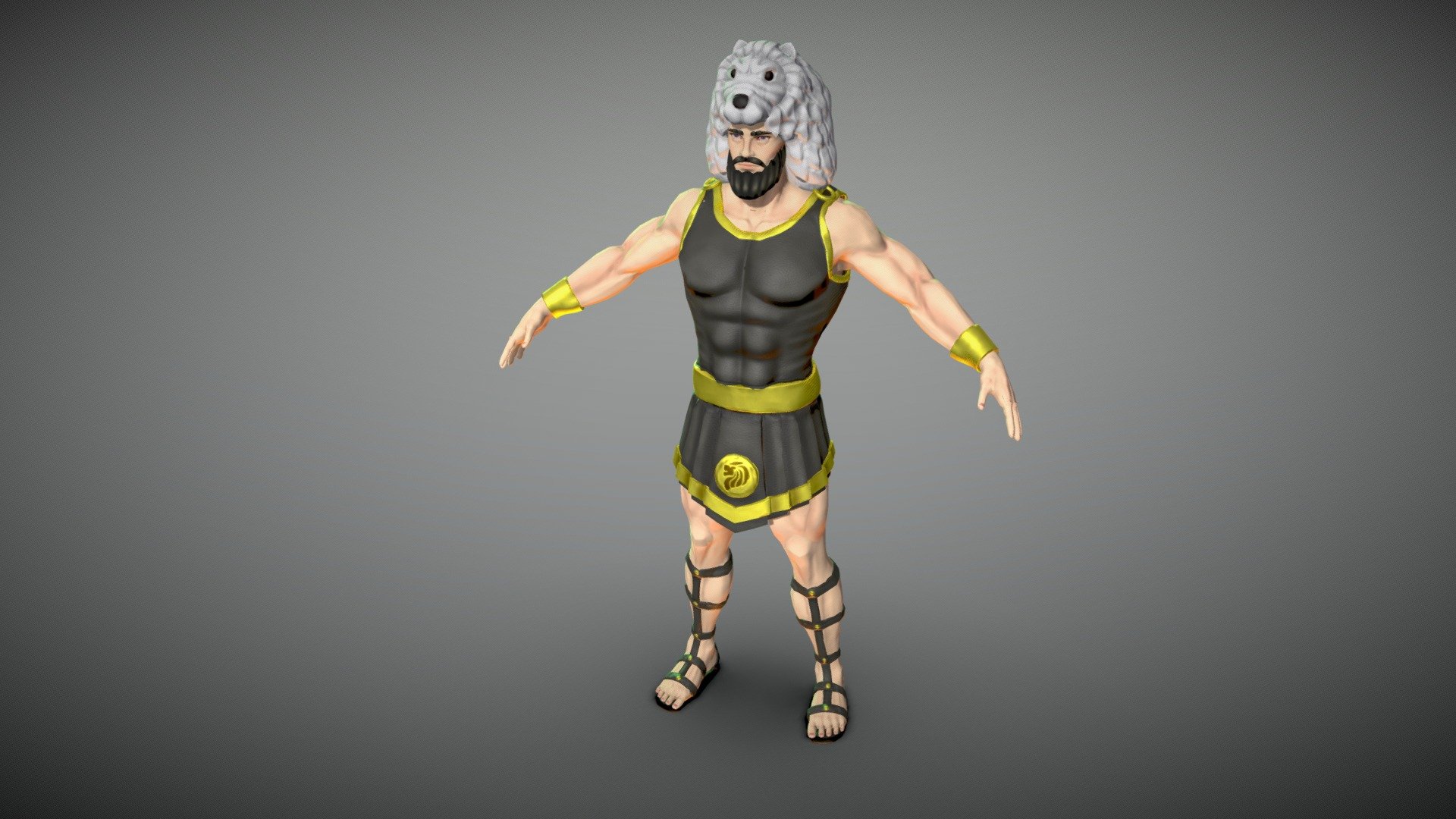 Stylized Hercules - 3D model by Martynas Digital Art ...