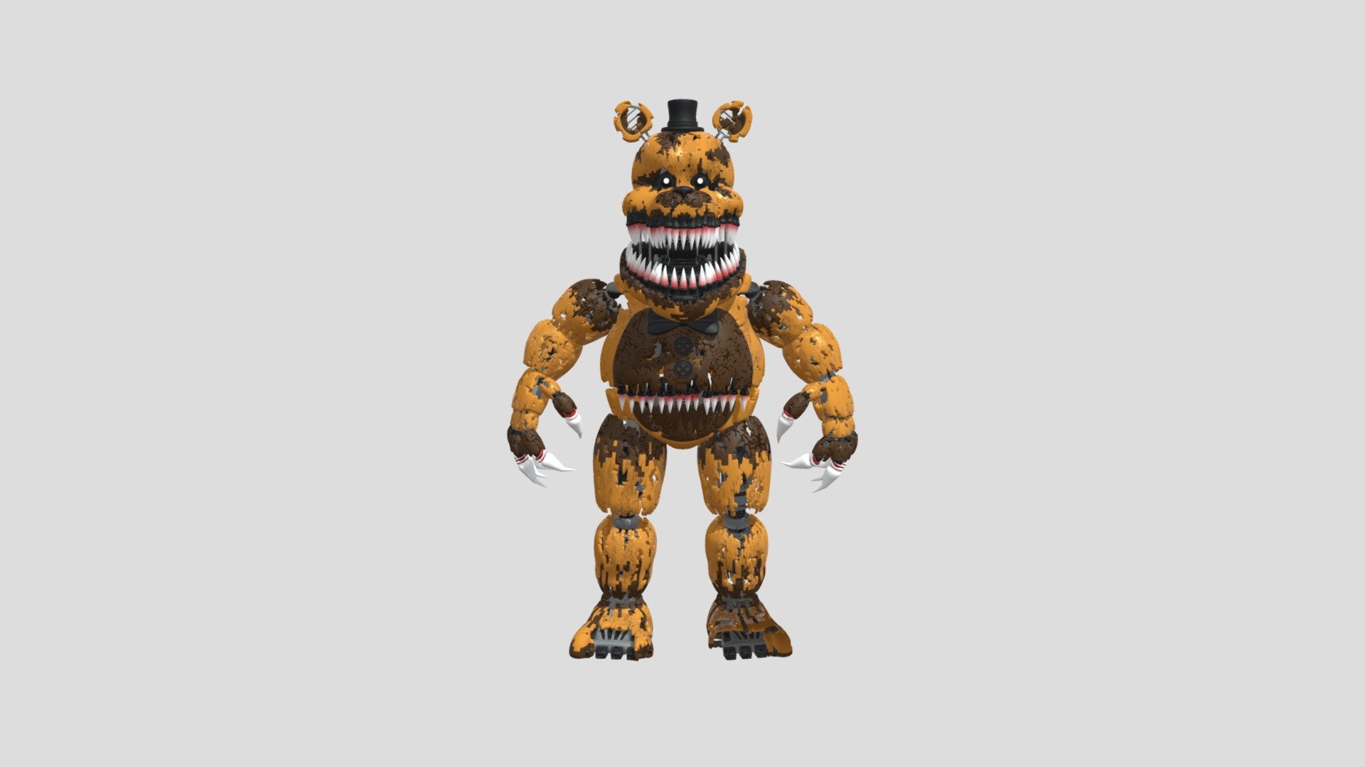Nightmare Fredbear - Download Free 3D model by dwall8611 [cfe3852 ...