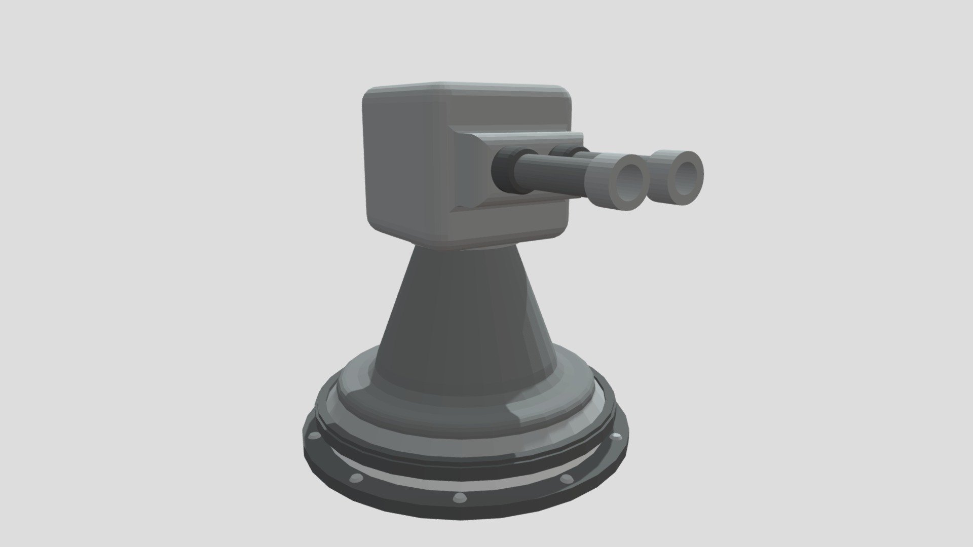 Turret - 3D model by CisBevers [cfe6405] - Sketchfab