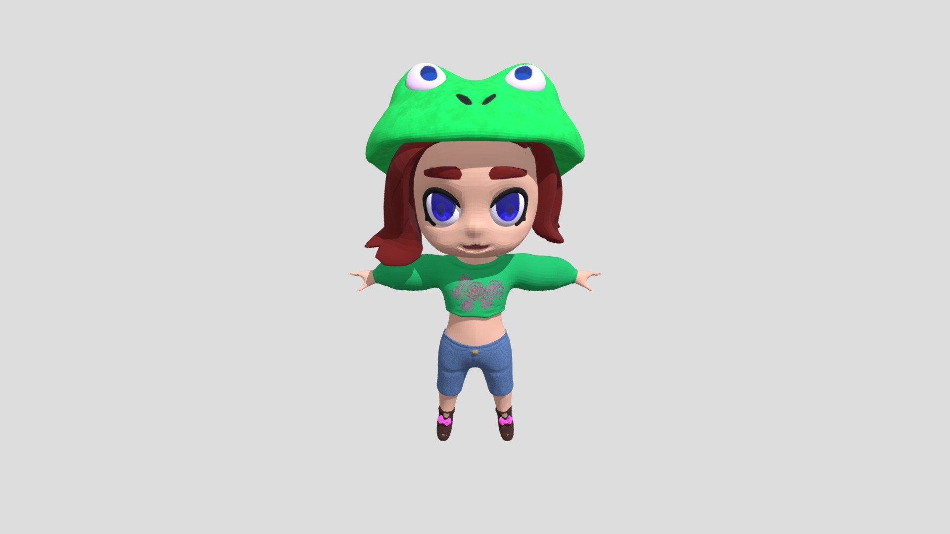 Chibi standing Pose - 3D model by fletcherrachel27 [cfe6f96] - Sketchfab