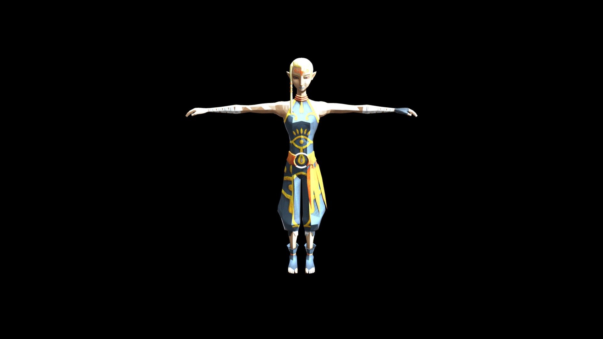 Wii - The Legend of Zelda Skyward Sword - Impa Y - 3D model by ...