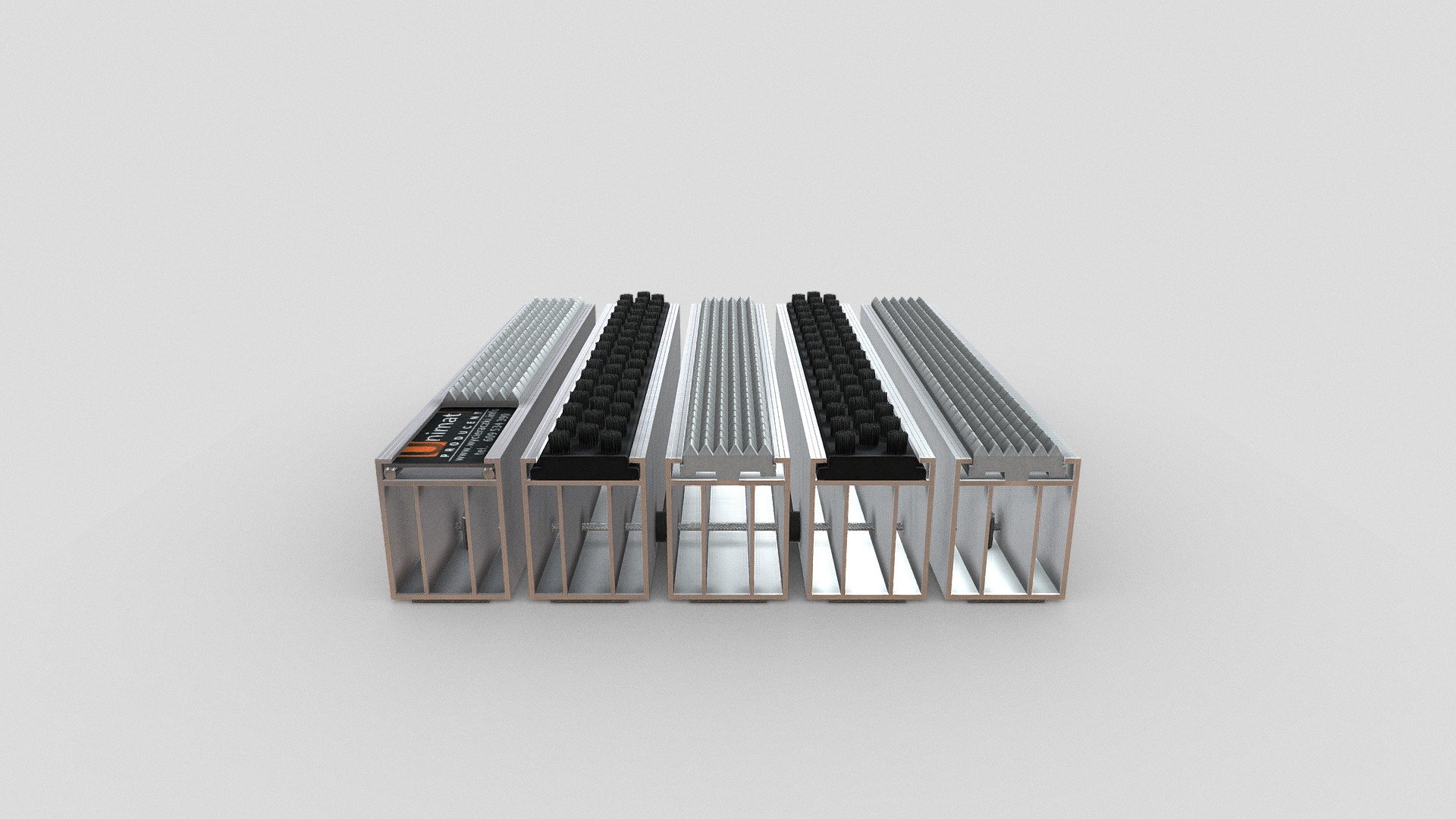 Unimat 42 RB (gray/black) - 3D model by Unimat | Fabryka Wycieraczek ...