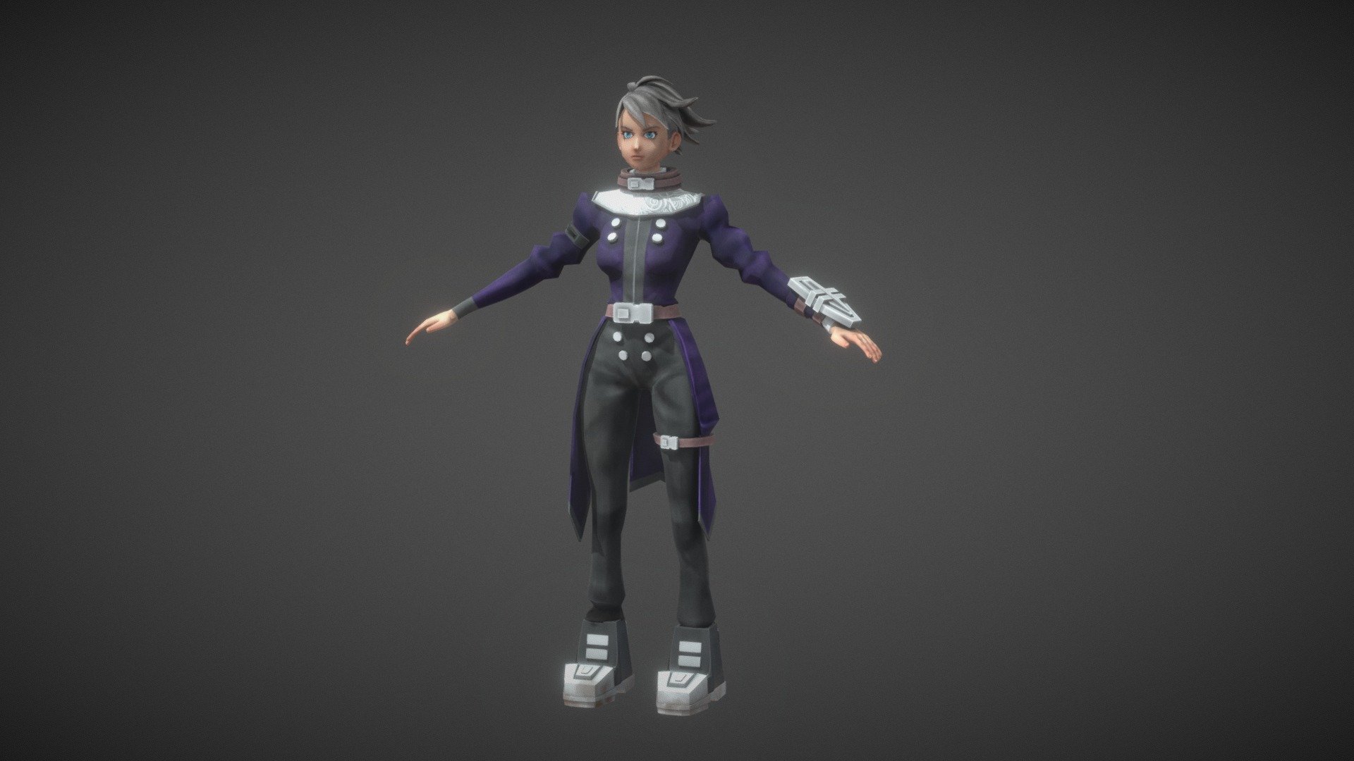 Anime Style Character - 3D model by fasentieux.agathe [cfeb93f] - Sketchfab