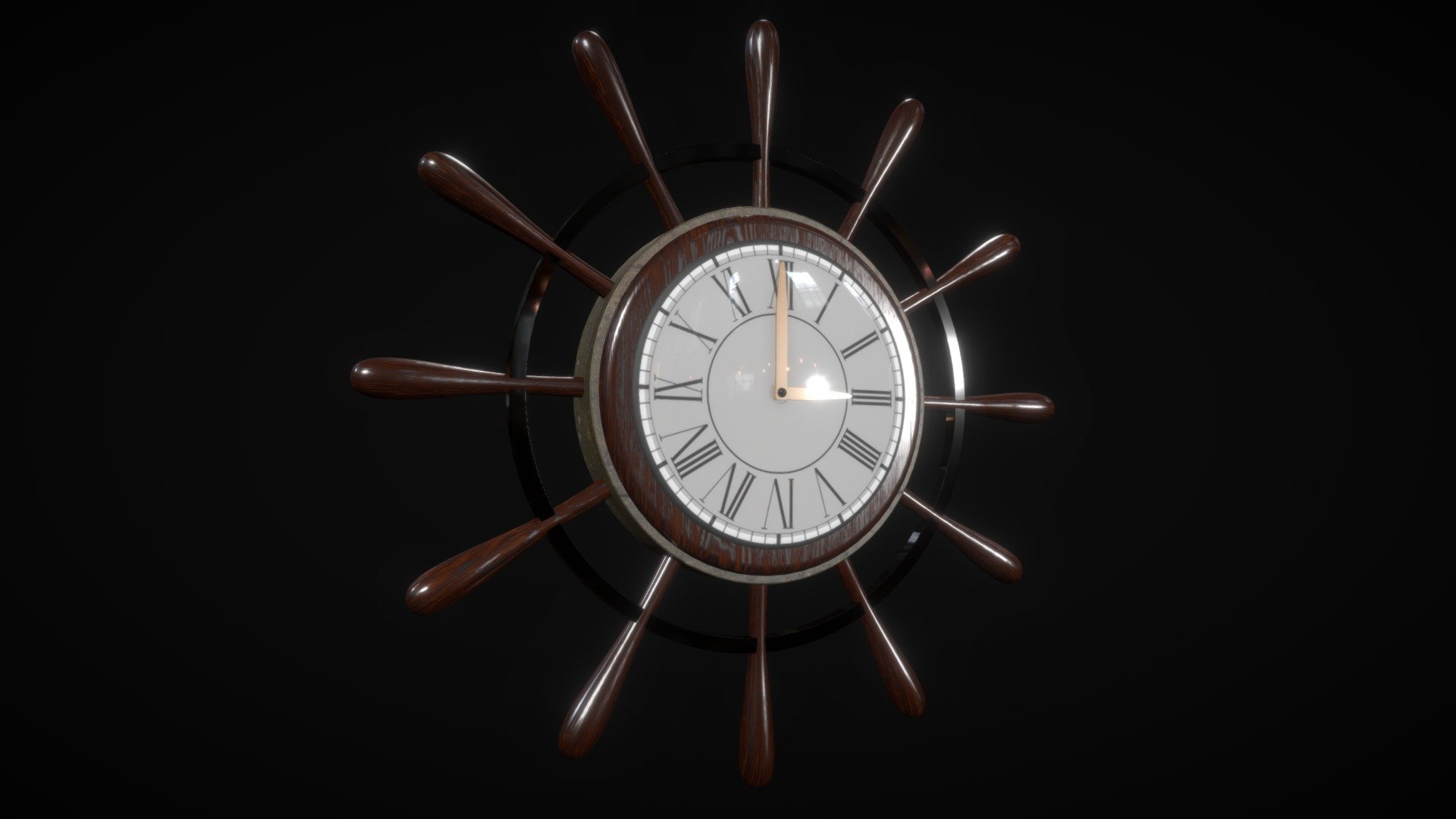 Sweet Wooden Clock - Buy Royalty Free 3D model by Misam Ali Rizvi ...