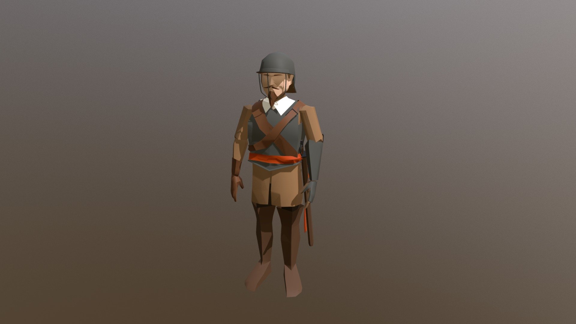 Low poly Roundhead - 3D model by Curtisd2001 [cfede58] - Sketchfab