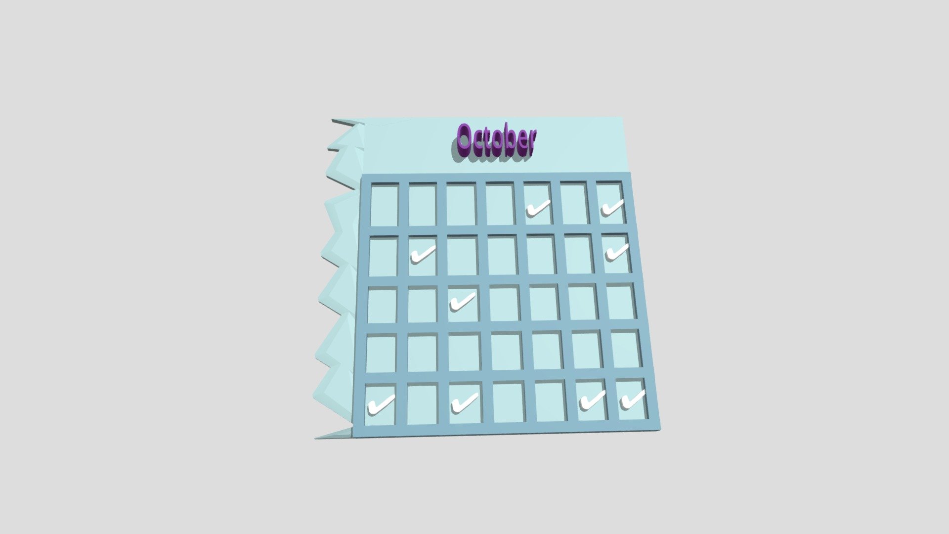 October - Download Free 3D model by johnxu [cfefc2b] - Sketchfab