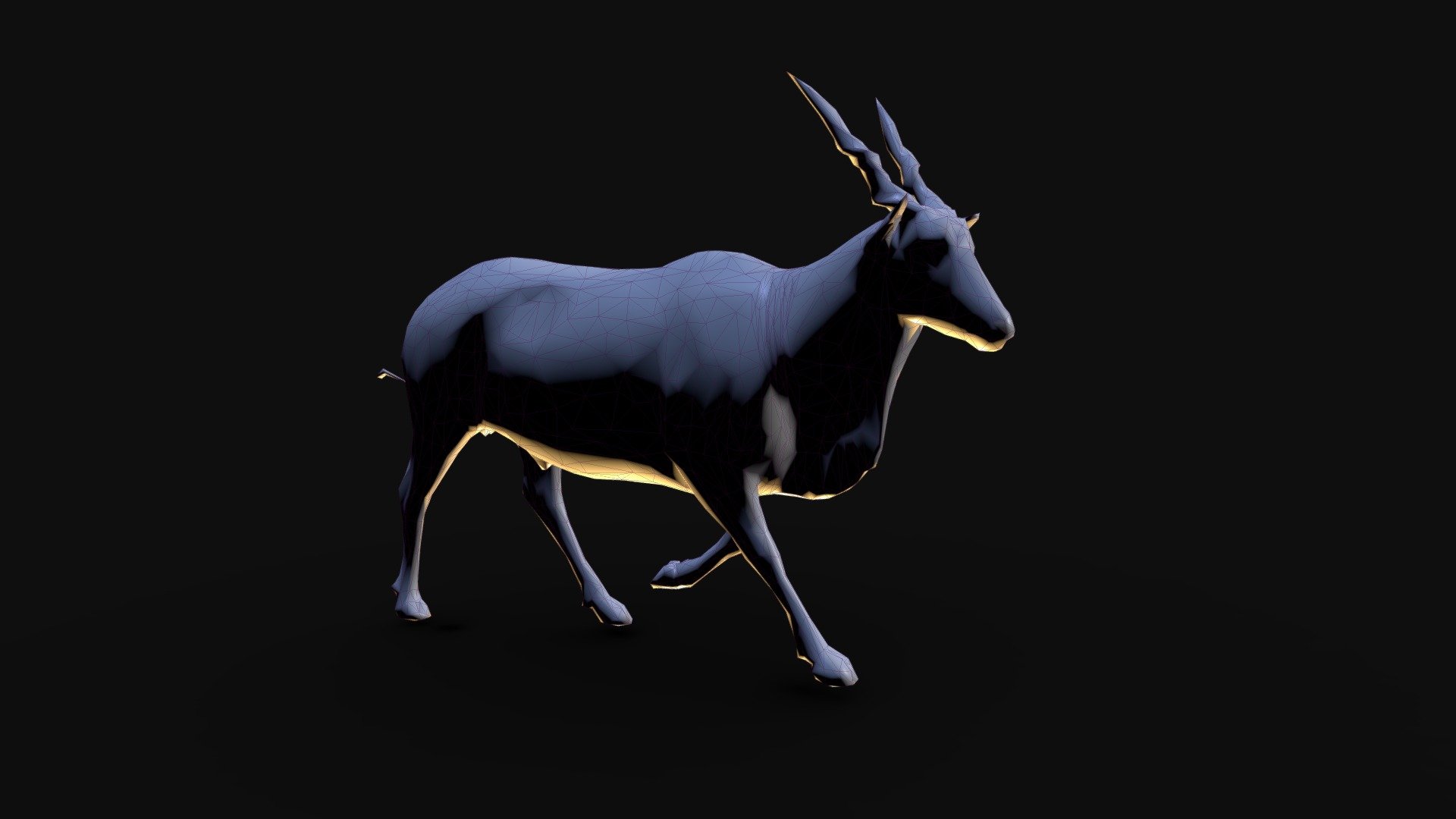 Common Eland Low Resolution - 3D model by The Rock Art Portal (@Rock ...